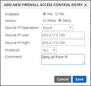 Firewall Access Control List (ACL) | Total Uptime®